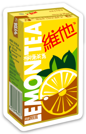 Vita Lemon Tea - Sticker – Asians Never Die