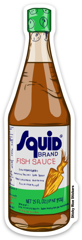 Squid Fish Sauce - Sticker – Asians Never Die